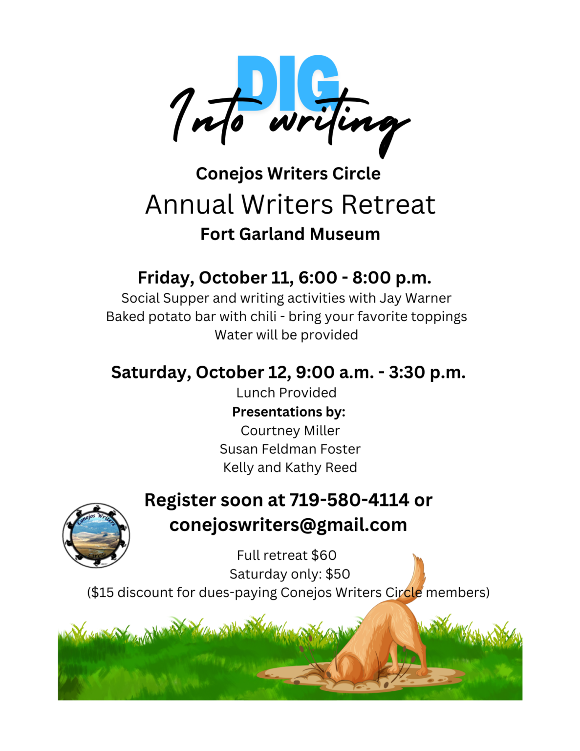 Announcements – Conejos Writers Circle